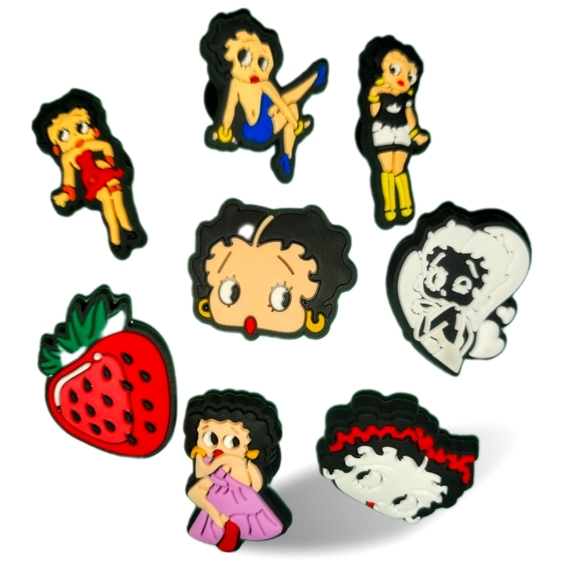 Accessories | Betty Boop Shoe Charms 8 Pack | Poshmark